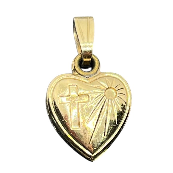 Jewelry | Catholic Religious Jesus Cross Heart Shaped Pendant For ...